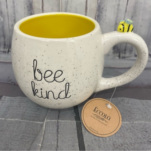 Eccolo | Dining | New Bee Kind Coffee Mug Eccolo 8 Oz Bumble Honey ...